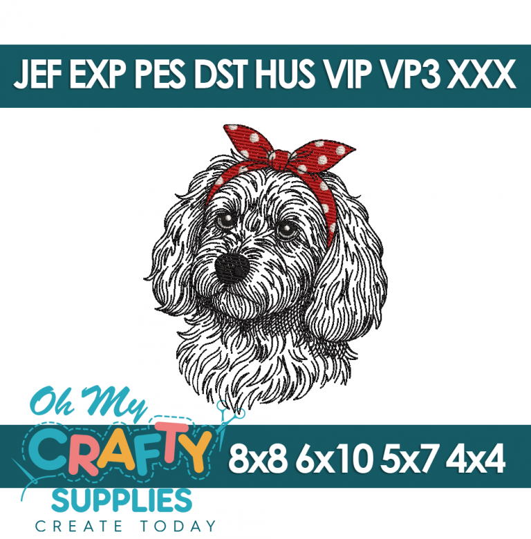 Cockapoo Embroidery Design Download