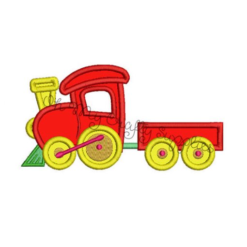 Train Applique Embroidery Design