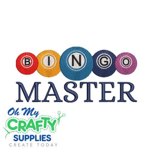 Bingo Master Embroidery Design for Machines