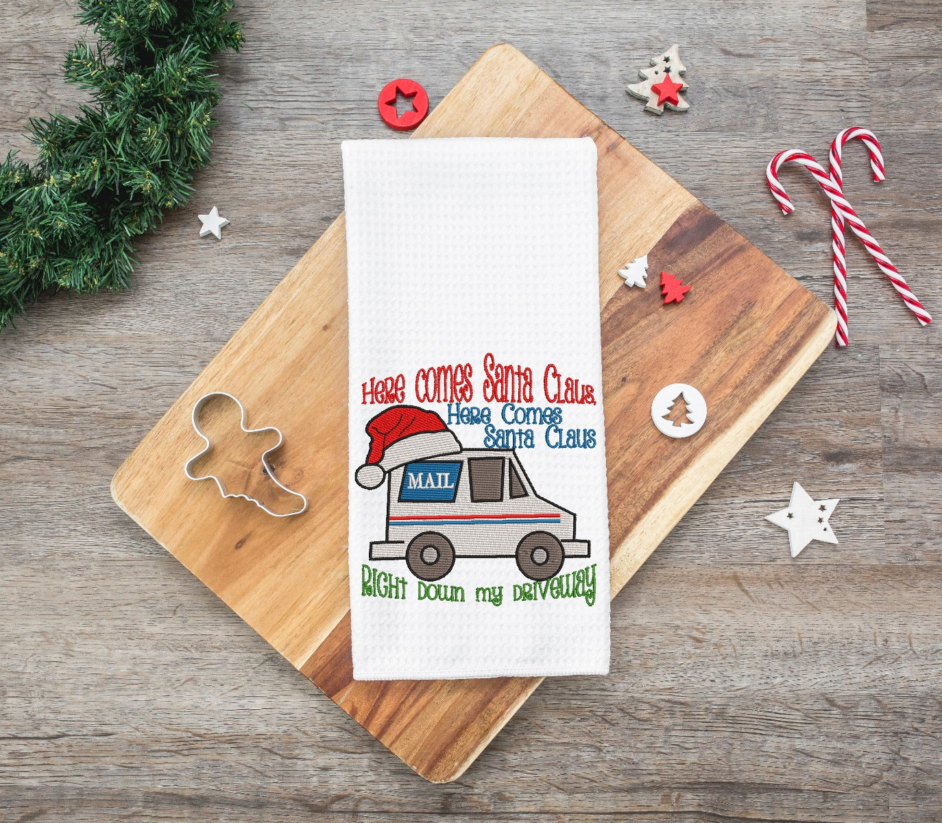 Santa Mail Embroidery Design