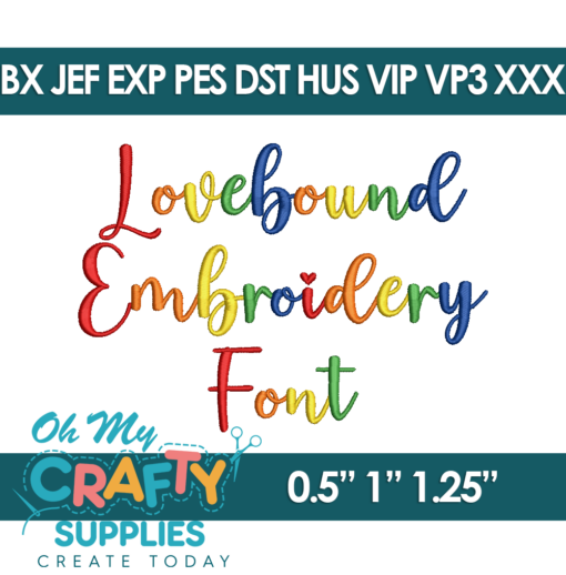 Embroidery Font Bundle: 6 Stitch-Perfect Sets