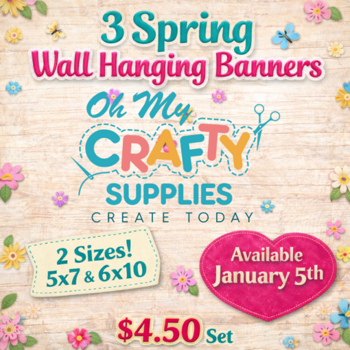 ITH Spring Mini Hanger Banners- set of 3